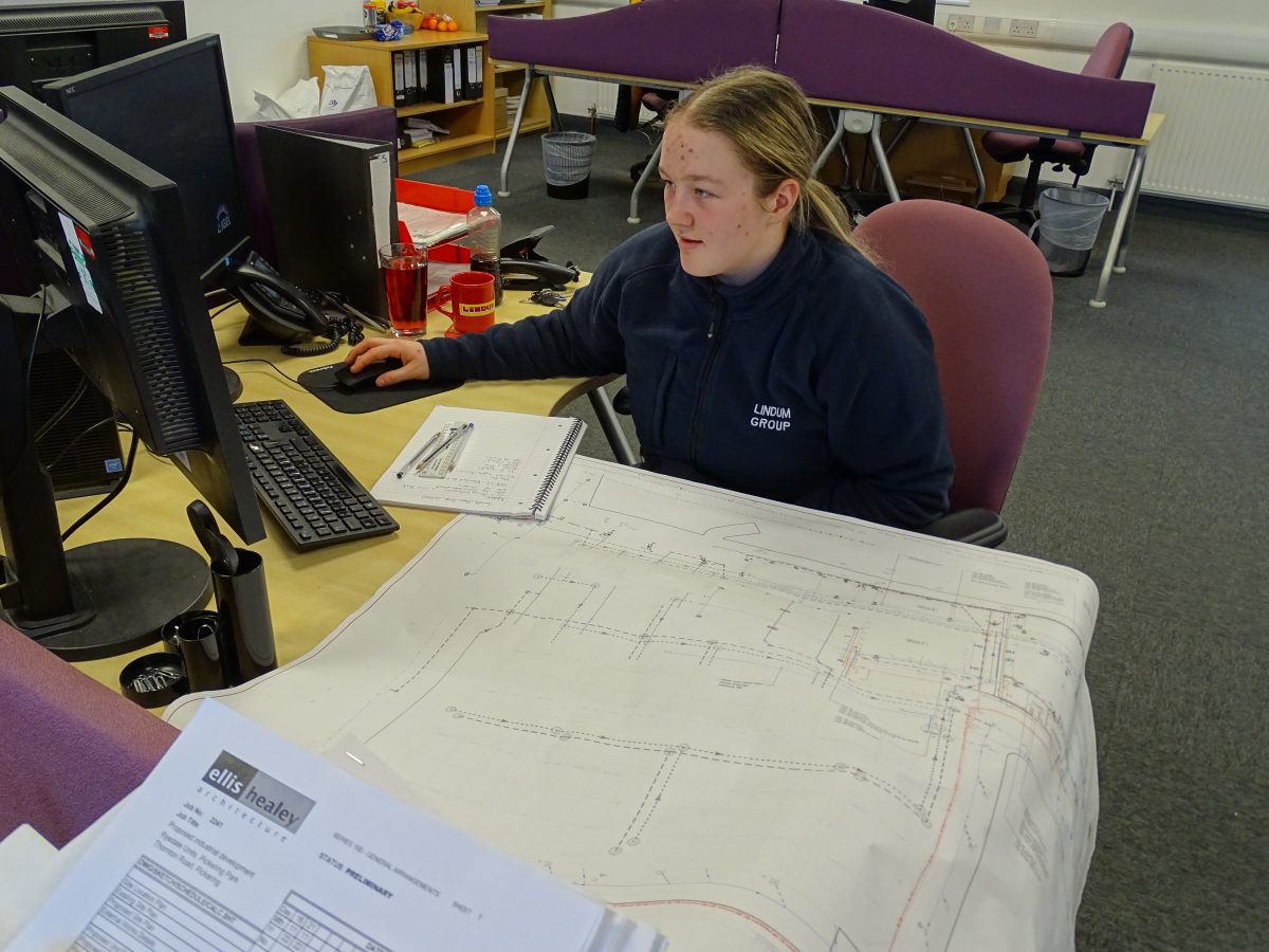 Construction award winner Abi builds experience on Lindum T Level ...